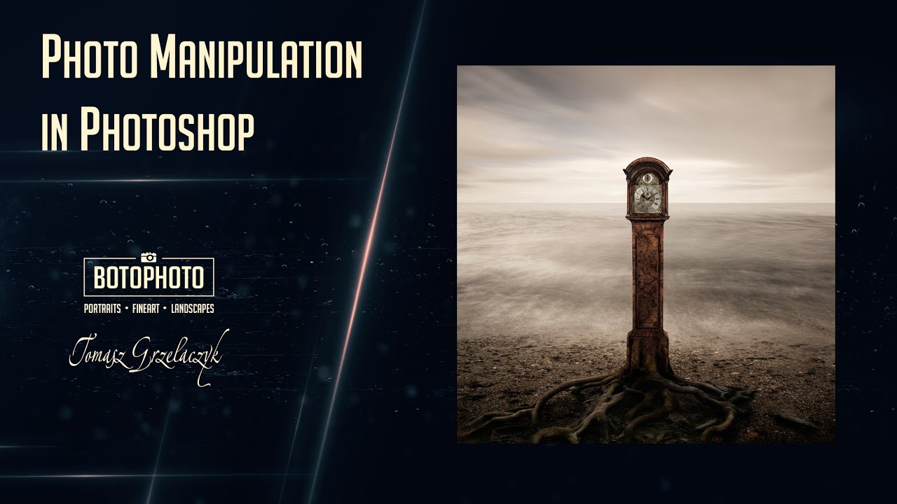 Photoshop CC Manipulation II Clock II speed photo-montage by BoTo - YouTube