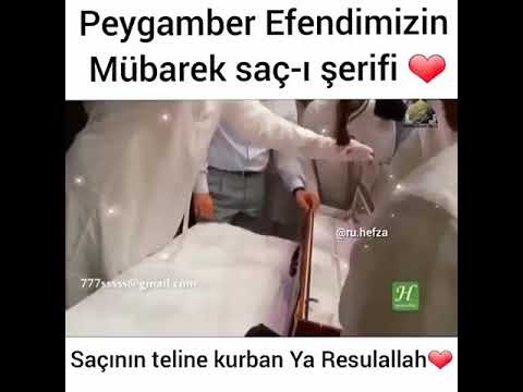 Peygamber efendimizin mübarek saçı şerif