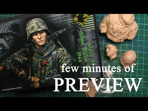 Preview: Young Miniatures - Waffen SS Young Machine Gunner 1944