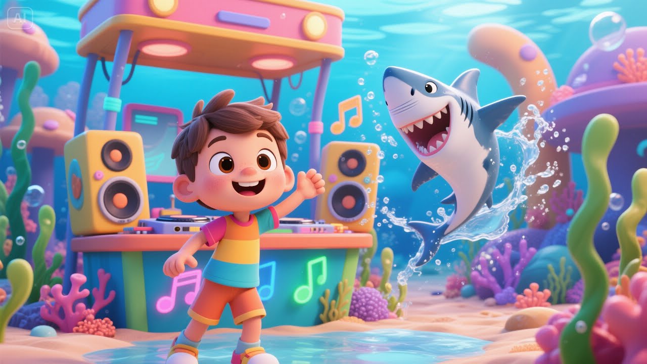 Sharky Party – Baby Shark Dance Time | Popular Nursery Rhyme ...