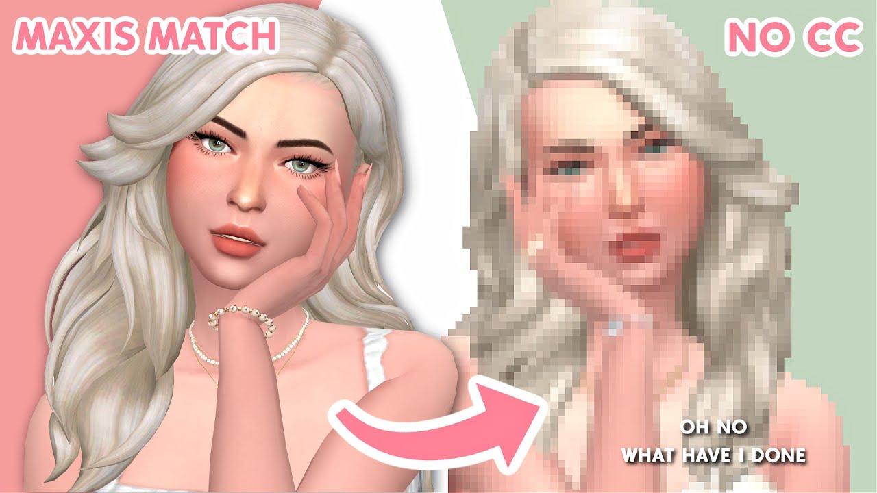 Can I make the same sim with and without CC?! 😳 - YouTube