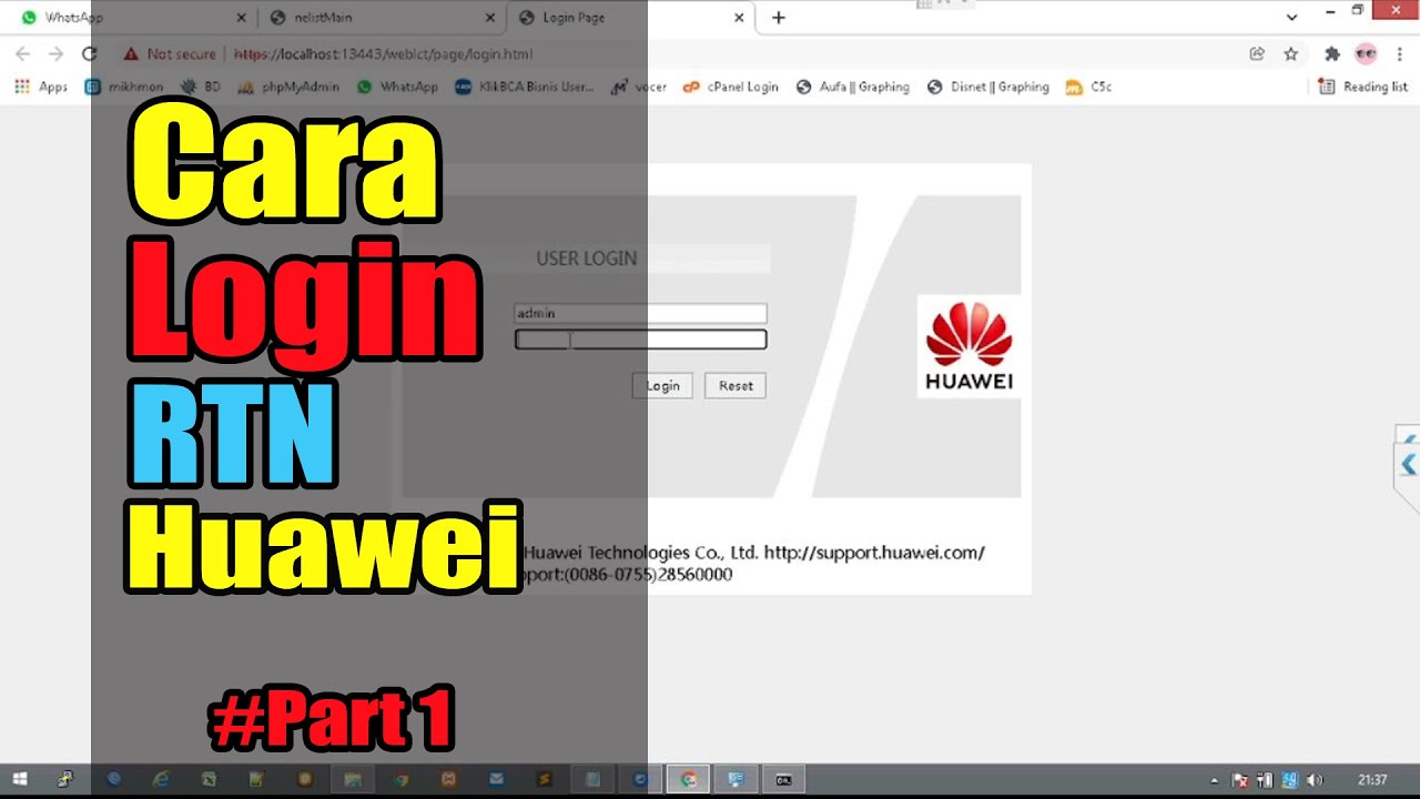 Cara Login RTN Huawei - YouTube