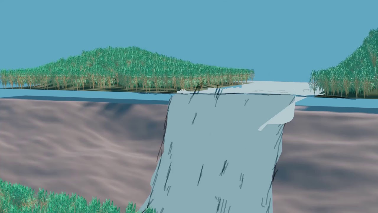 Forest and Waterfall Animation- My First Animation (Blender 2.83) - YouTube