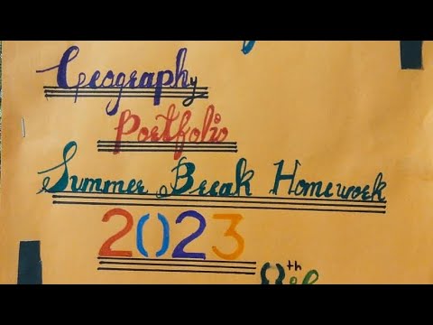 Geography Portfolio Grade 8 (2023) | Aneesa - YouTube