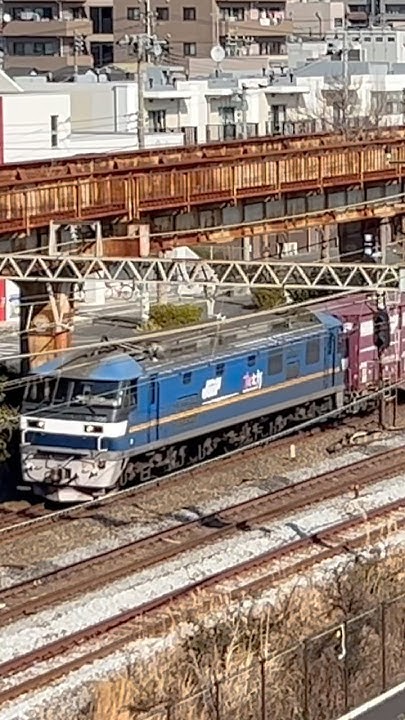 EF210＋コキが平塚〜相模貨物を通過するシーン #jr貨物 #ef210 #貨物列車 - YouTube