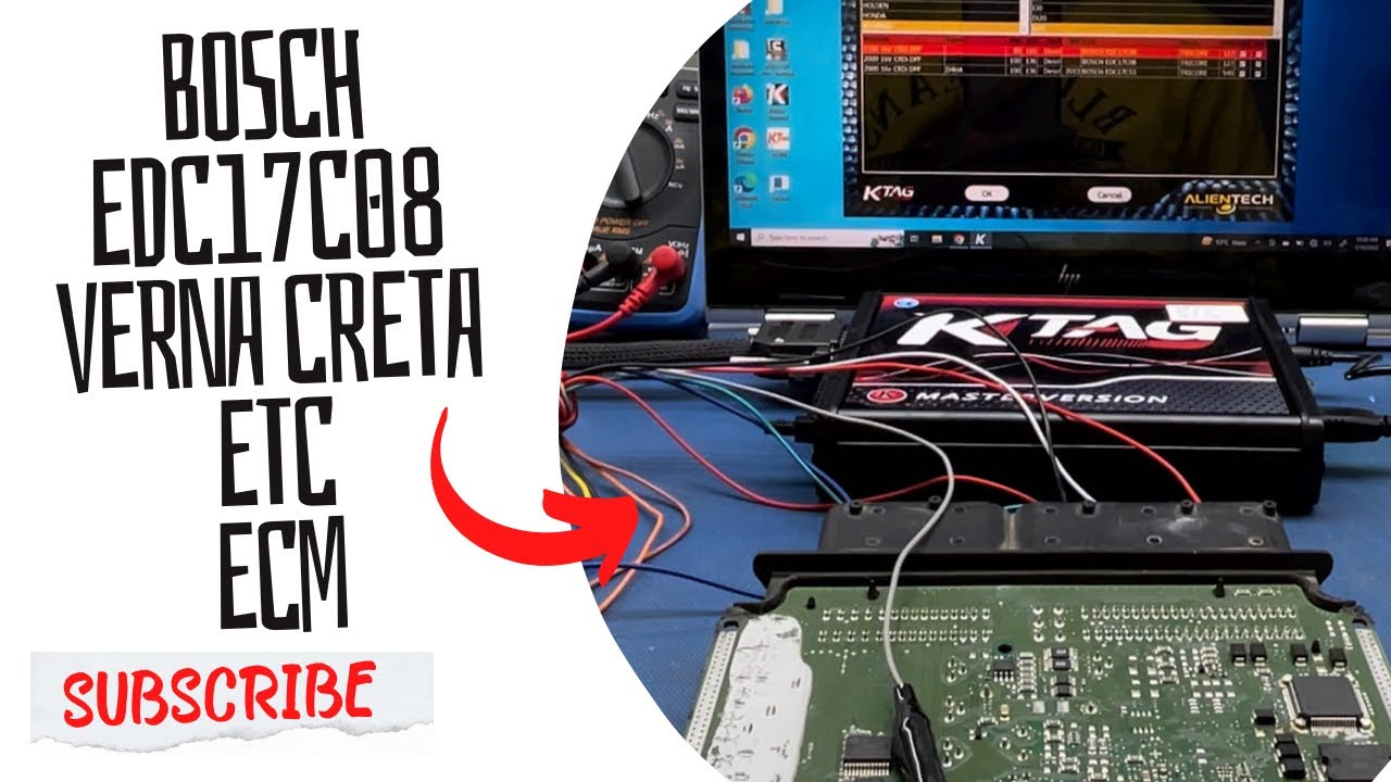 edc17c08 #eon #i10 #i20 #verna kaa ecm read write kese kare? - YouTube