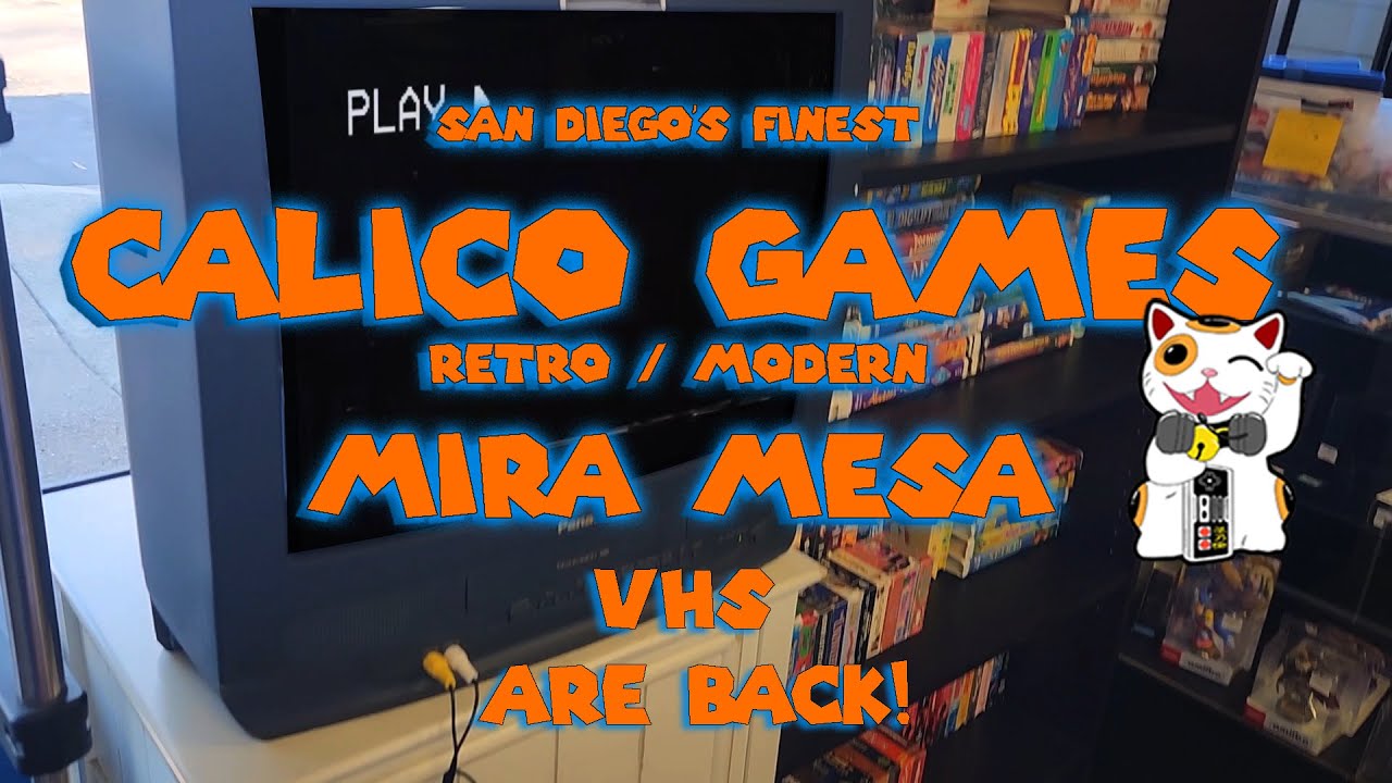 Retro Game Store Brings Back VHS// Calico Games Mira Mesa // Fall 2024 - YouTube