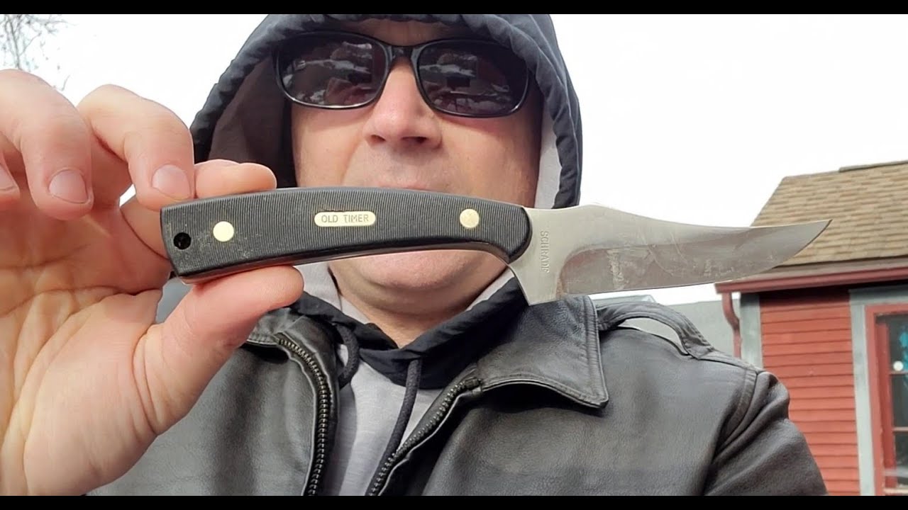 Schrade Old Timer Large Sharpfinger knife review - YouTube