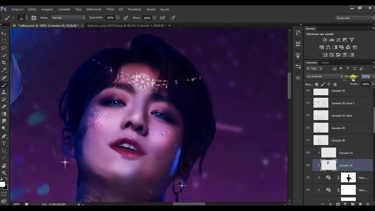BTS Jungkook || Magical (Speed Art Photoshop) - YouTube