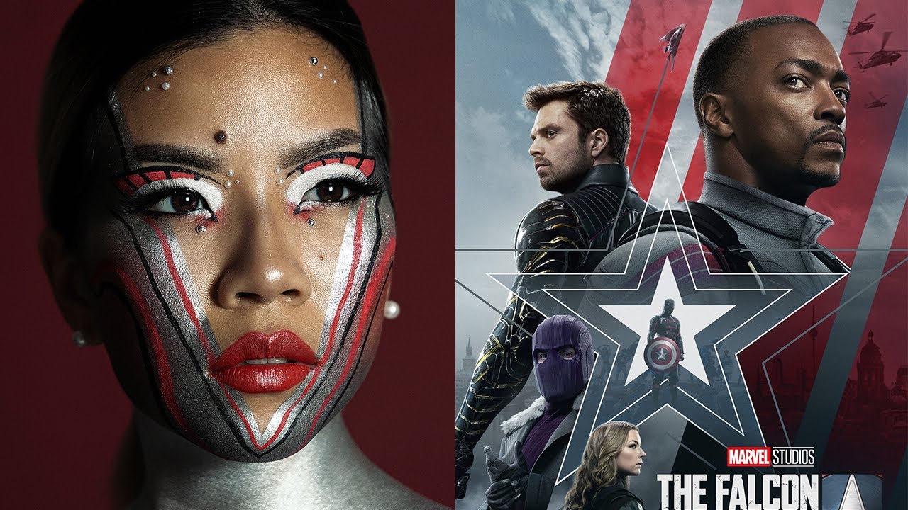 If FALCON was Avant Garde MAKEUP?! | MARVEL MAKEUP SERIES - YouTube