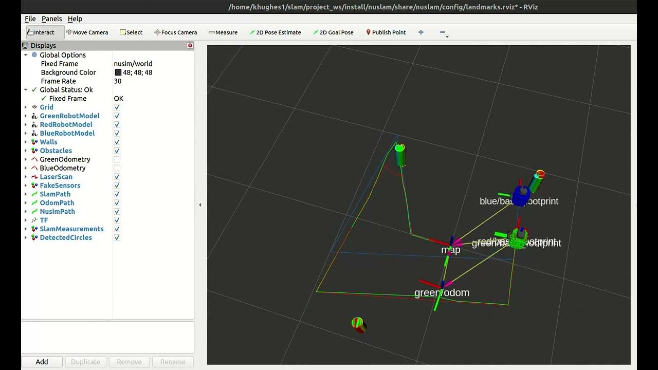 EKF SLAM in Simulation - YouTube