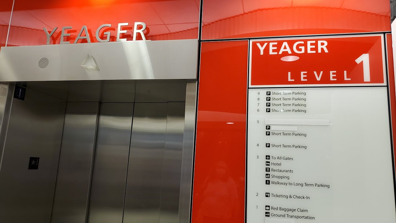 Westinghouse/Schindler traction "Red West" elevators @ TPA Airport ...