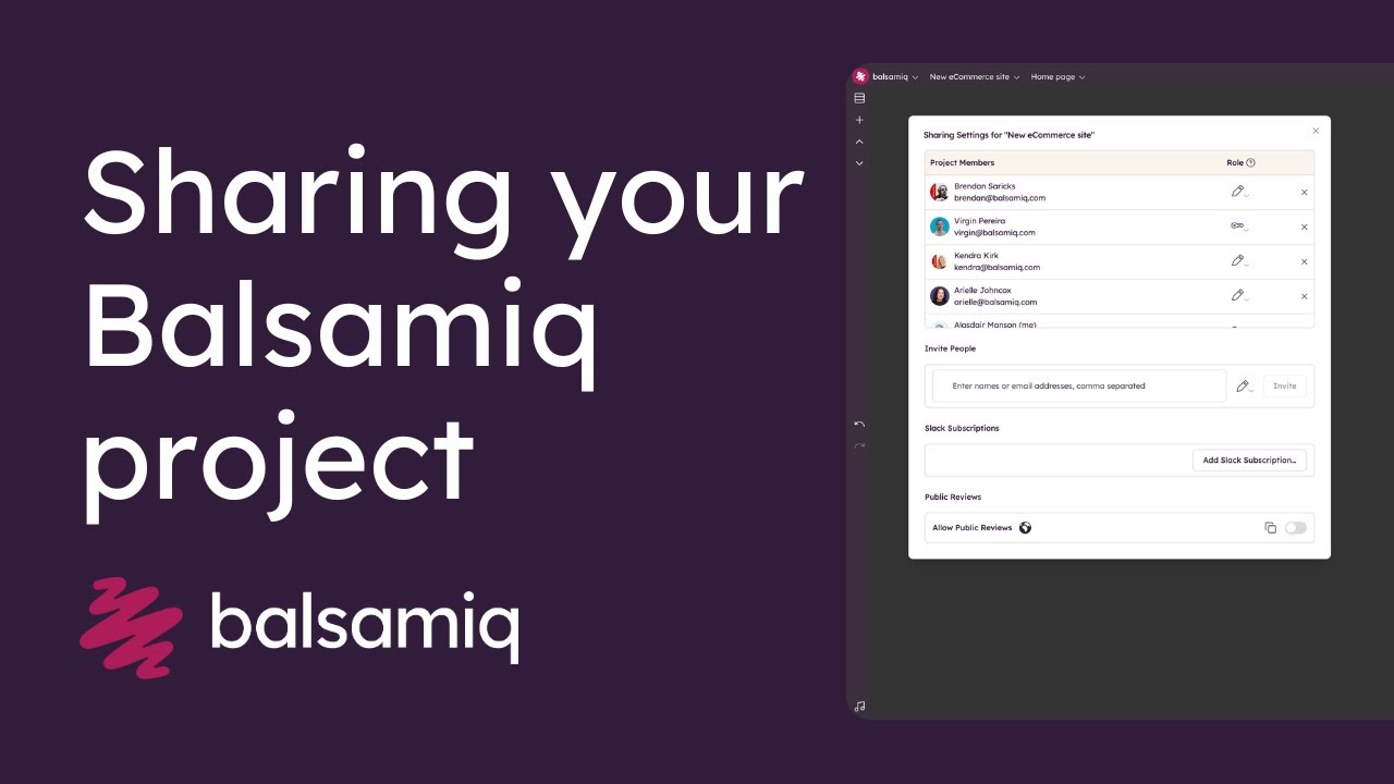 Sharing your Balsamiq project - YouTube