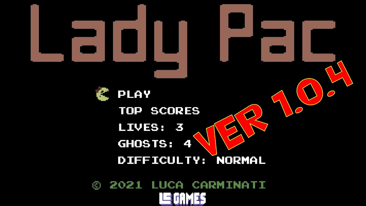 C64 gameplay 🔵 Lady Pac by Luca Carrminati Ver 1.0.4 🔴 - YouTube