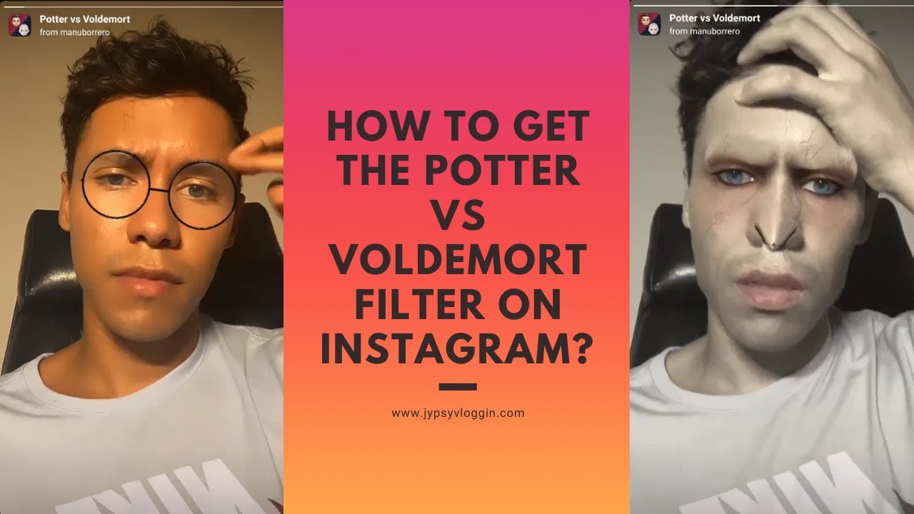 How to get the Potter vs Voldemort filter on Instagram - YouTube