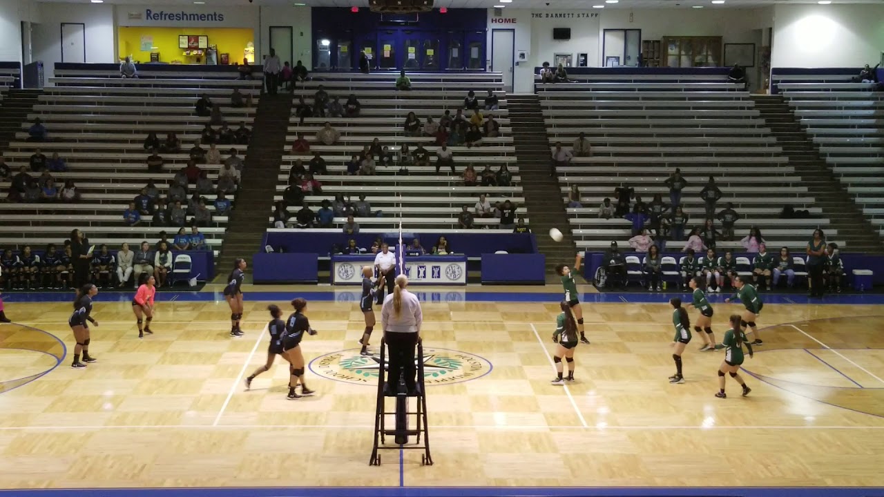 Austin Mustangs vs shadow creek girls volleyball match 1 - YouTube