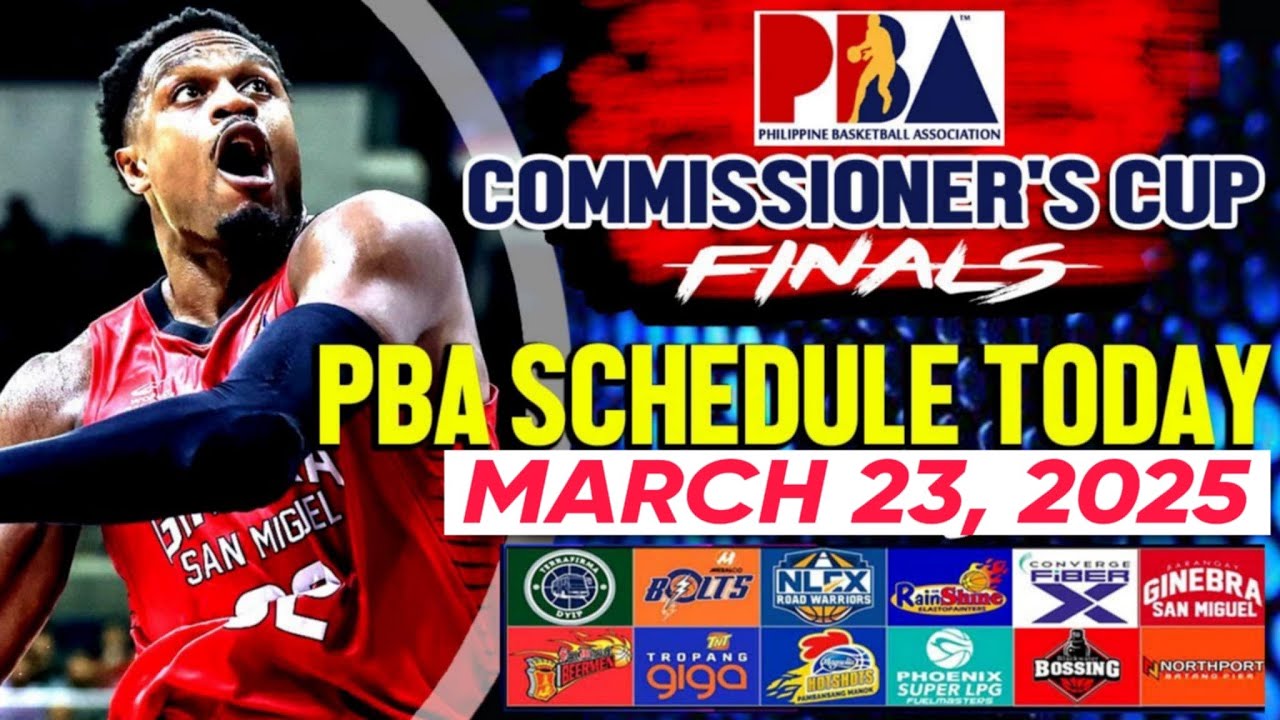 PBA SCHEDULE TODAY March 23, 2025 | Pba Commissioner's Cup - YouTube