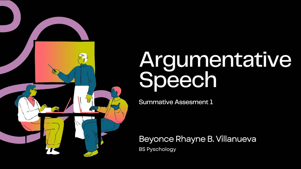 ARGUMENTATIVE SPEECH - SA1 - SPEECH COMMUNICATION - YouTube