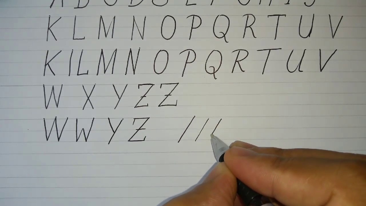 COMO TRANSFORMAR SUA LETRA / ALFABETO COMPLETO - YouTube