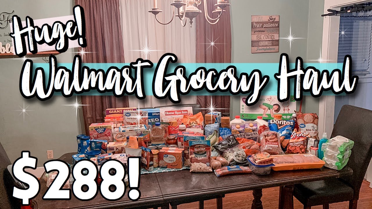 BI-WEEKLY WALMART GROCERY HAUL | LARGE FAMILY GROCERY HAUL | FAMILY OF ...