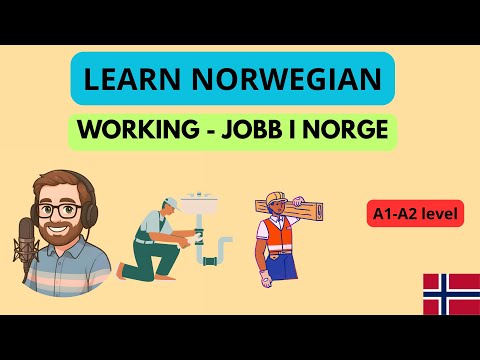Jobb i Norge | Lær Norsk | 👷 | Learn Norwegian A1 (Working in Norway)🇳🇴