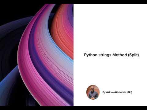Python String Method (Split) - YouTube