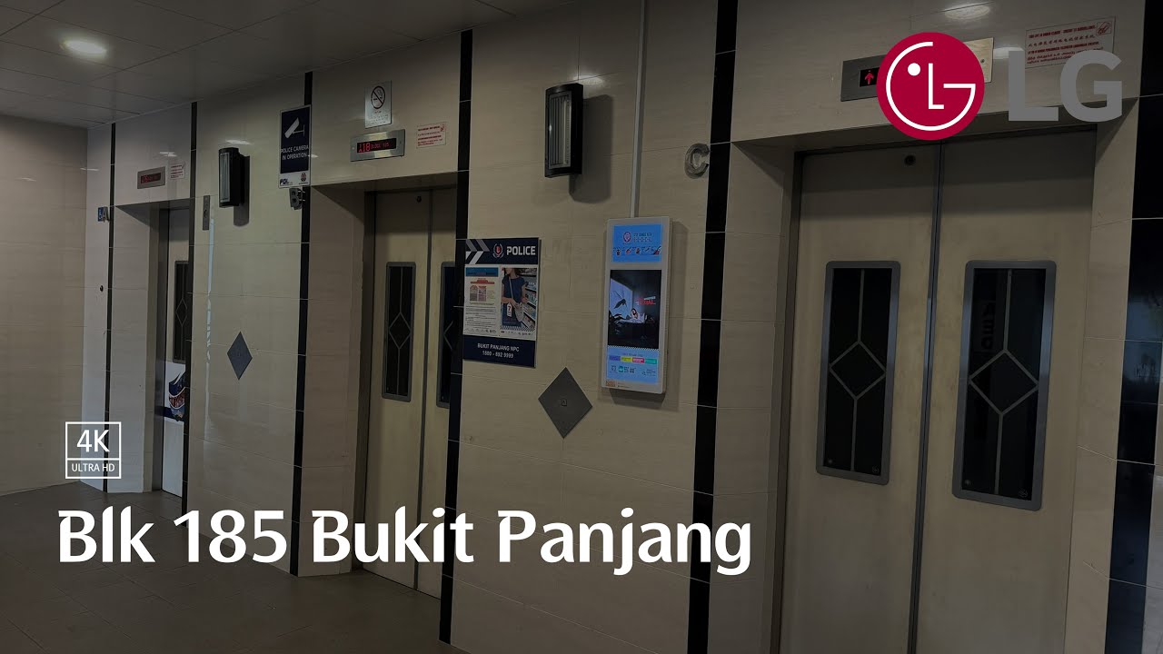 LG lifts at Blk 185 Bukit Panjang - YouTube