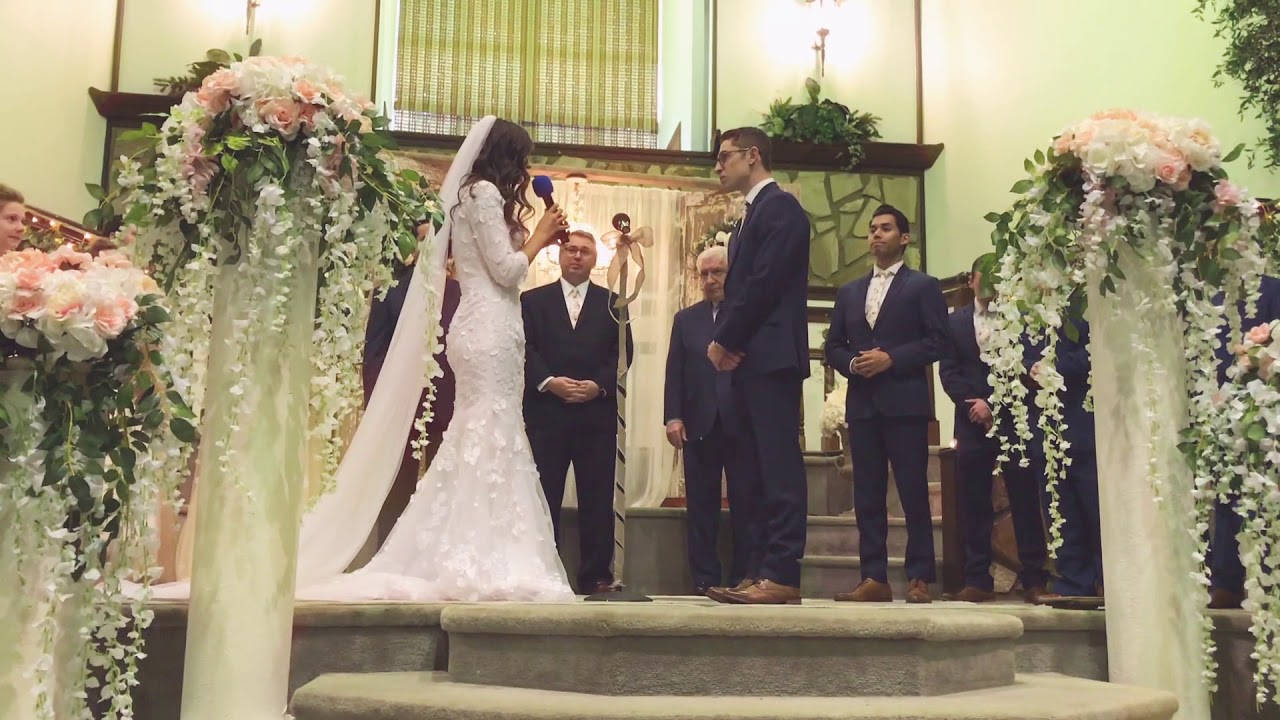 To make you feel my love// bride singing to husband on wedding day ...