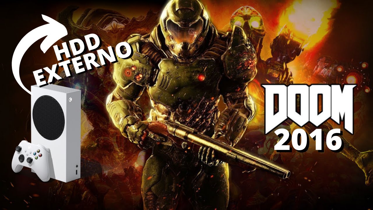Asi es Doom 2016 en Xbox Series S (Disco Externo) - YouTube