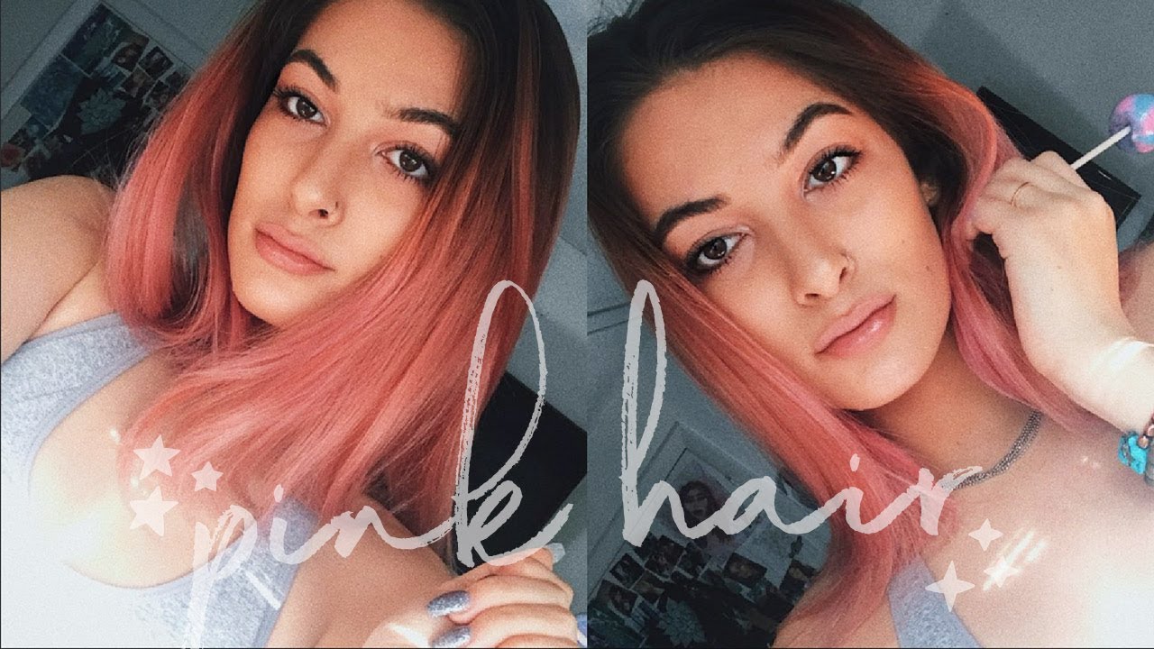 I DYED MY HAIR PINK (L’Oréal Colorista Review) - YouTube