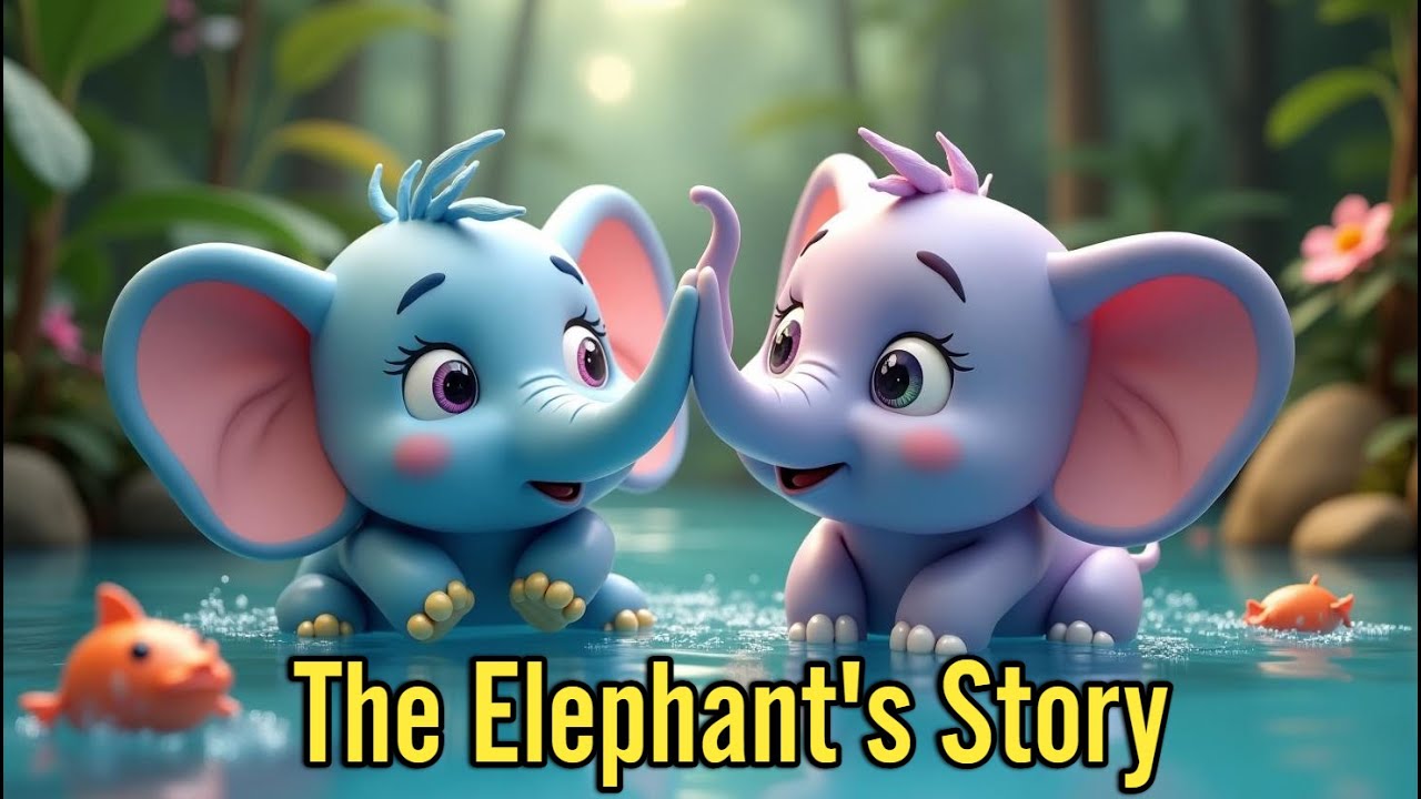 The Elephant's Story 🐘 | Funny & Learning Adventure | Hindi Animated ...
