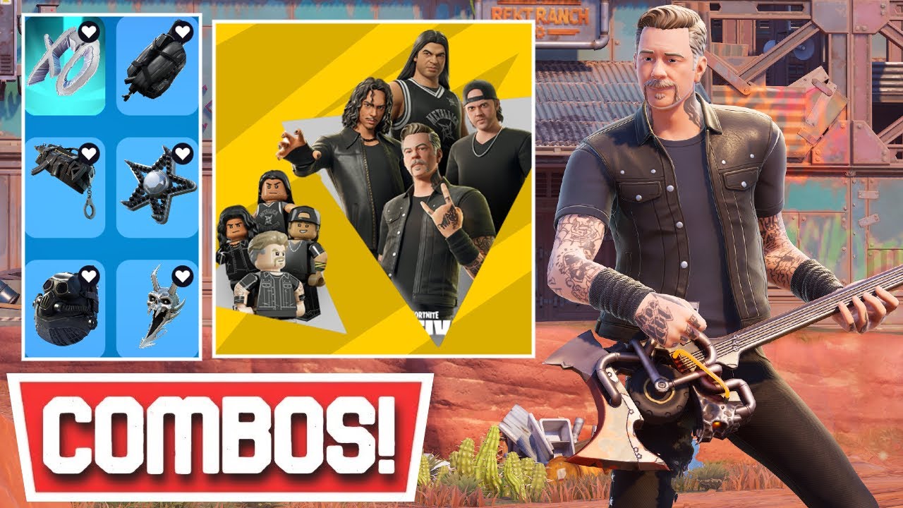 *NEW* BEST METALLICA SKINS COMBOS [SEASON 4 FESTIVAL PASS]! | Fortnite ...