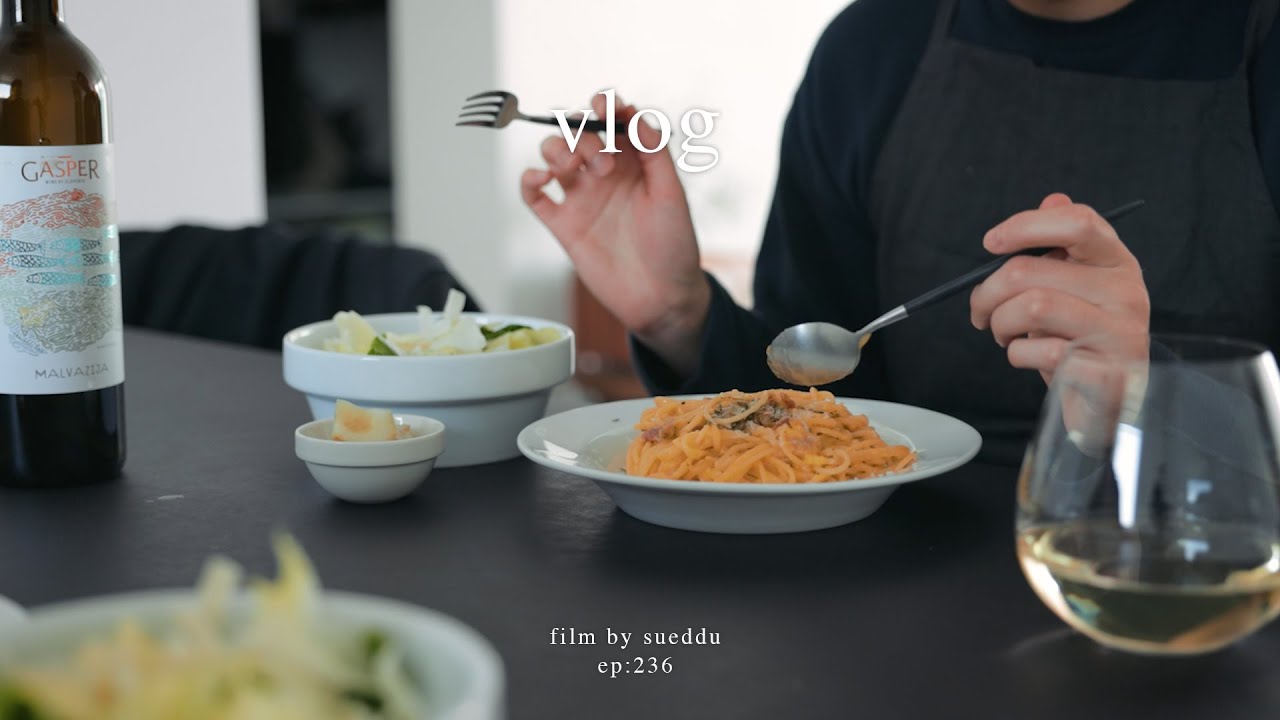 Cooking at home | Living alone vlog :Tzatziki Sauce, Poke Salad ...