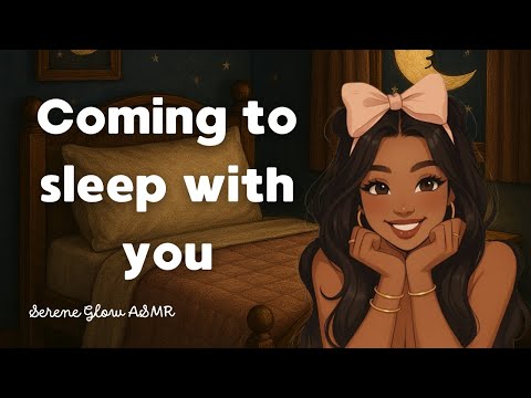 your girlfriend comes to bed with you ASMR | F4A soft breathing for deep sleep