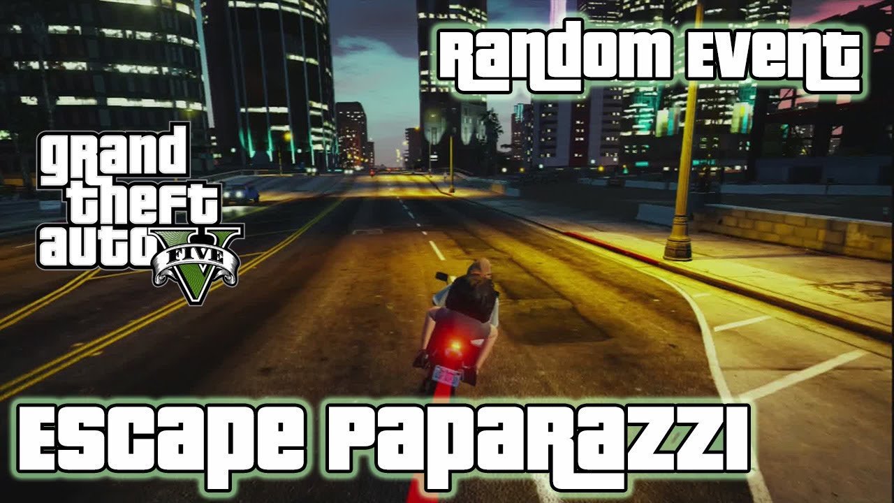 GTA V - Random Event - Escape Paparazzi - YouTube