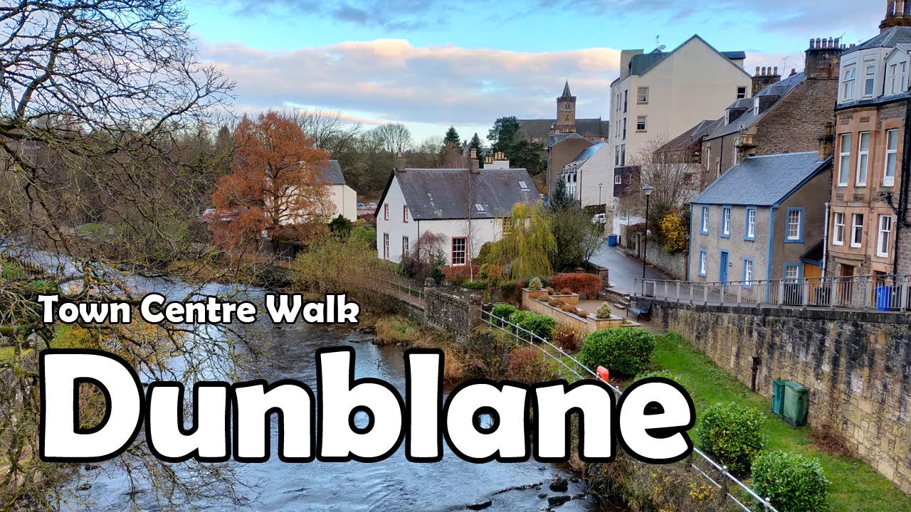 Dunblane, Scotland【4K】| Town Centre Walk 2021 - YouTube