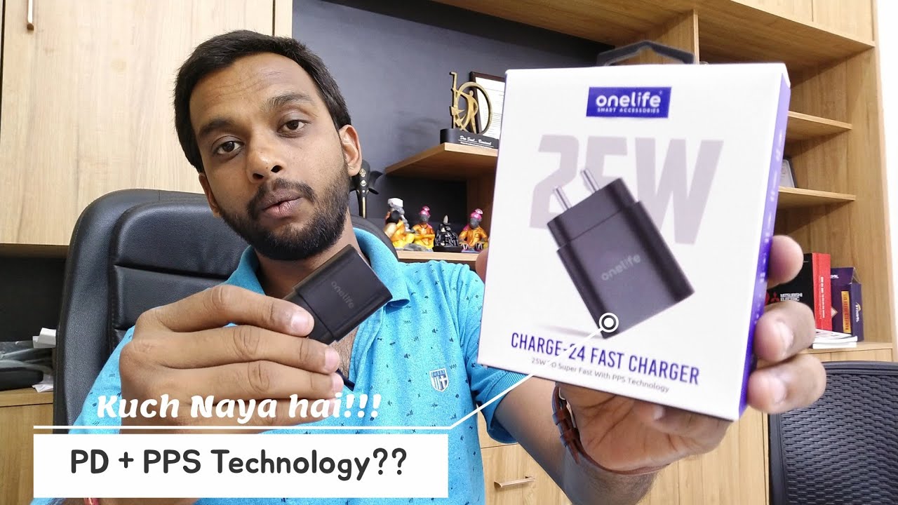 One Life 25 Watt PD Super Fast Charger with PPS Technology - YouTube