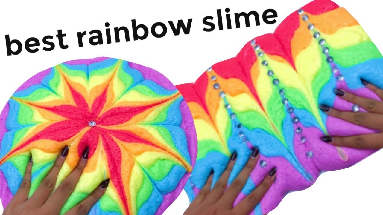 BEST RAINBOW SLIME! | satisfying instagram slime videos - YouTube