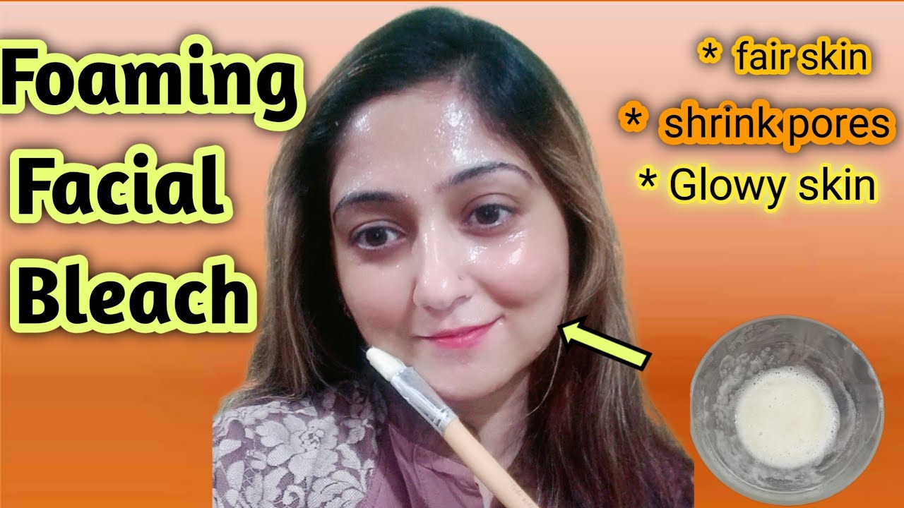 Instant Skin Whitening Foaming Facial Bleach l Get Fairer & Tighter ...