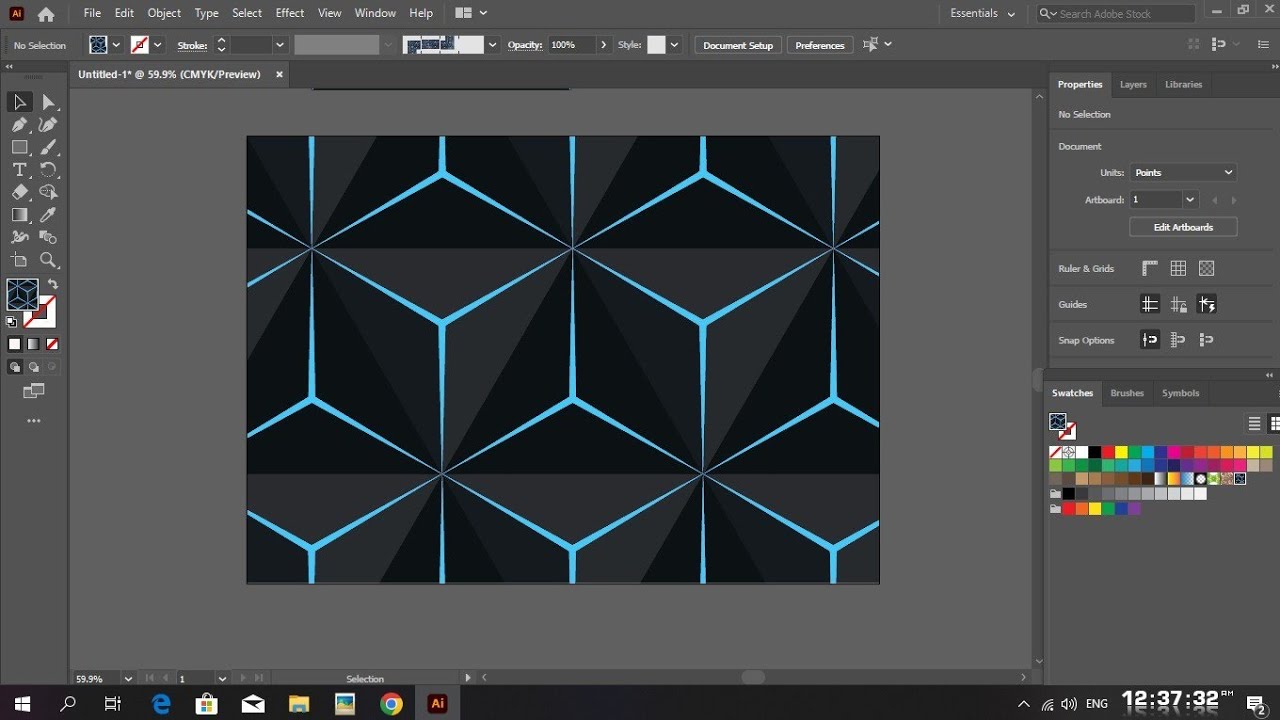 Create pattern designs in Adobe Illustrator - YouTube