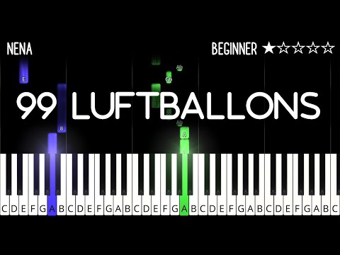 Nena - 99 Luftballons - EASY Piano Tutorial