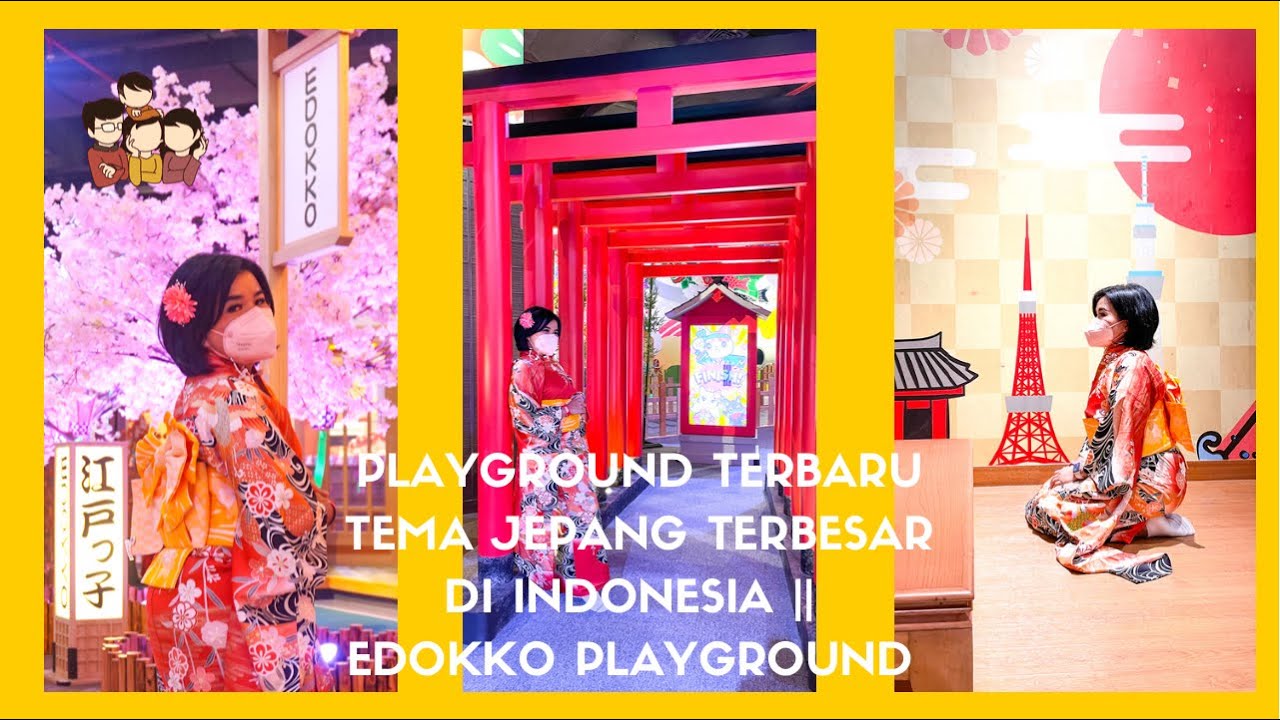 PLAYGROUND BARU TEMA JEPANG TERBESAR DI INDONESIA! || EDOKKO PLAYGROUND ...
