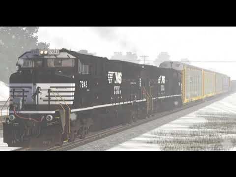 TRS22 Railfanning: NS 36A-16 with 7548 Leading - YouTube