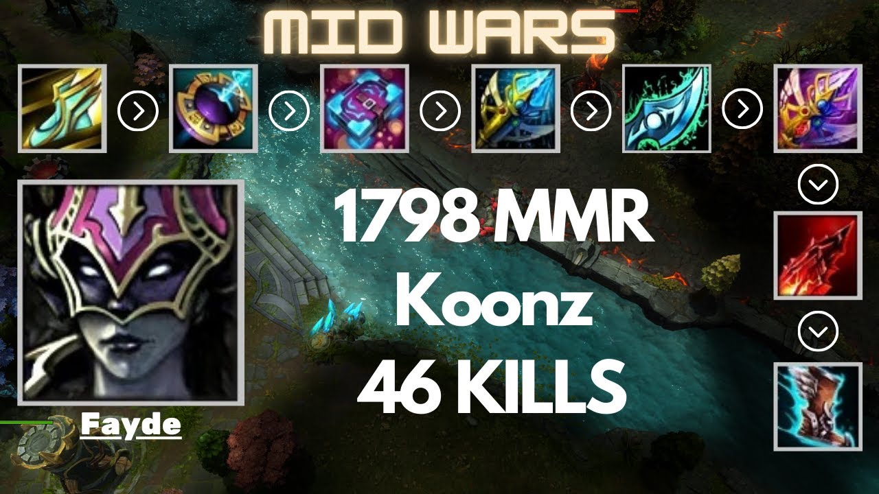 HoN║Mid Wars║Fayde║1798 MMR║Koonz║Heroes of Newerth - YouTube