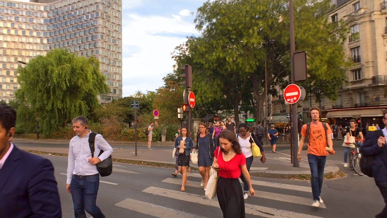 Walking Paris's Streets : André Citroën Park to Dupleix Metro - YouTube