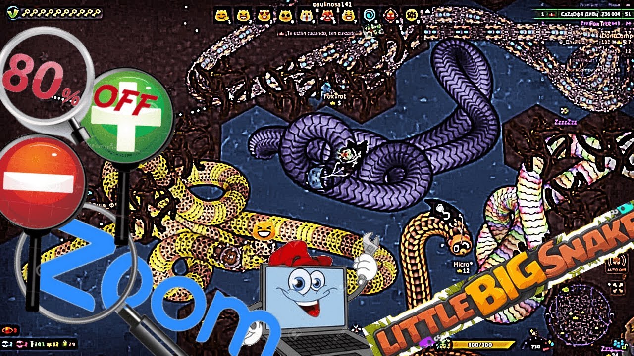 🔥How to get Zoom in Little Big Snake🐍 For PC😮Laptop. troll. Gameplays ...