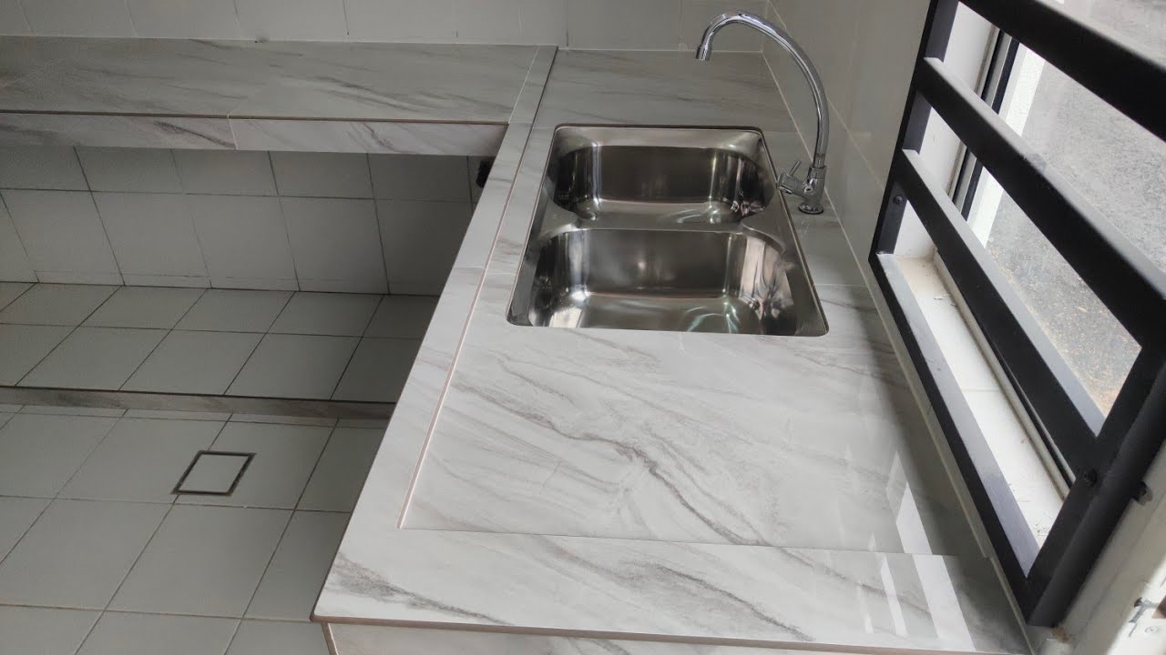 table top L shape.. - YouTube