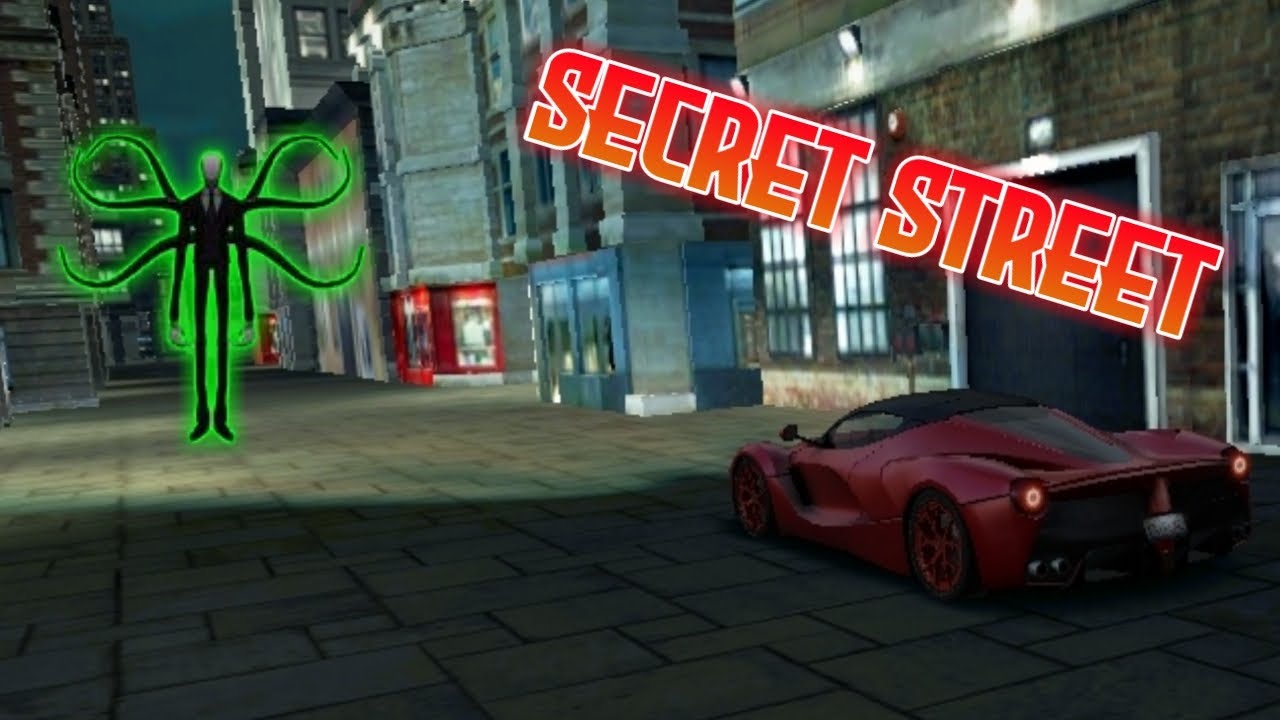 Extreme car driving simulator : Found slender man in secret street ...