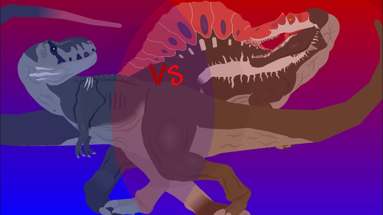 spinosaurus vs rexy [stick nodes animation] - YouTube