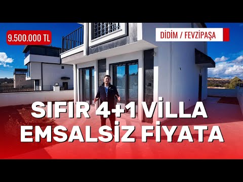 Fevzipaşa’da Sıfır Müstakil Villa! Sahte Cennet Koyuna 700 m | Kaçıran Çok Üzülür!